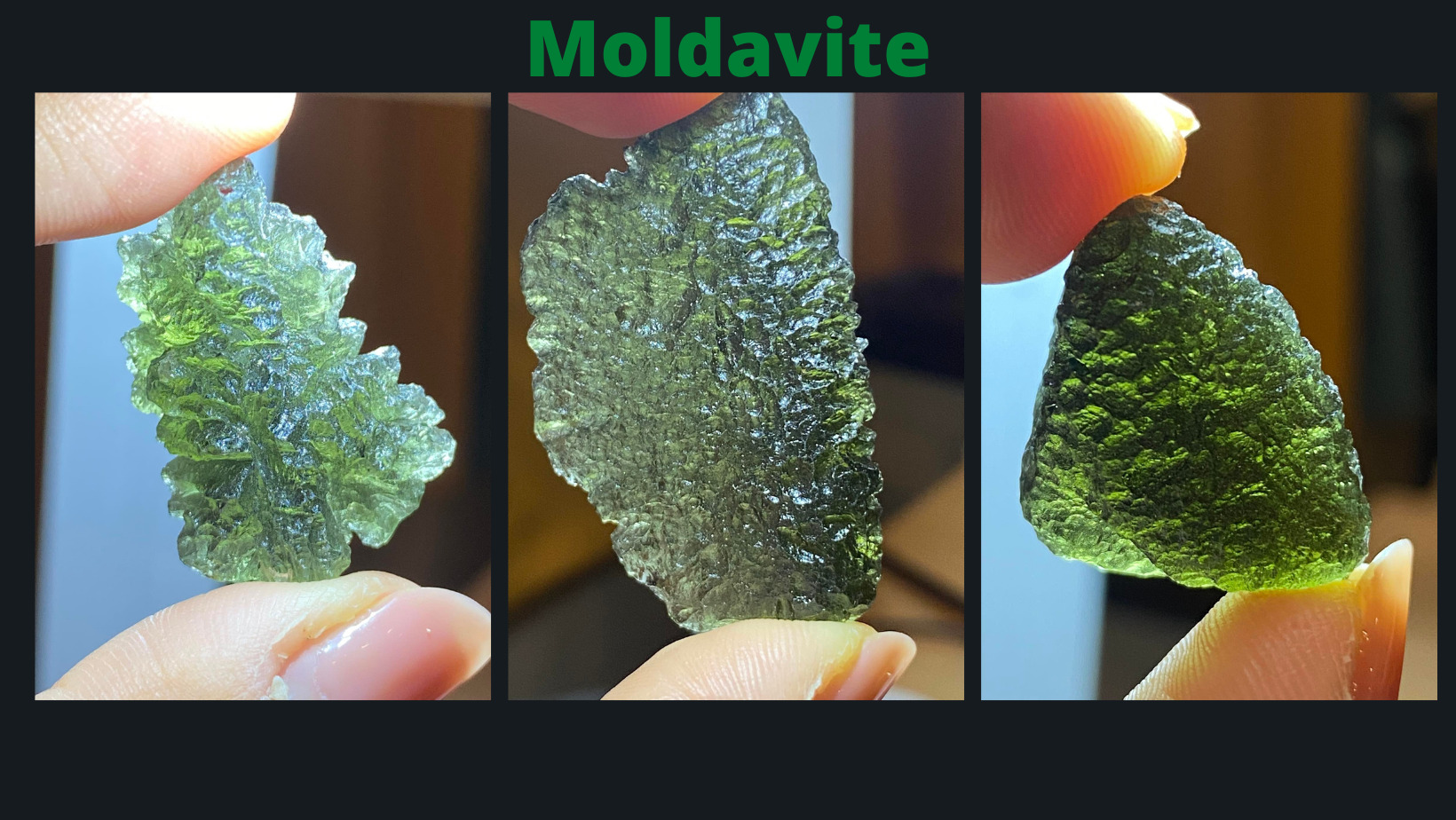 Moldavite สะเก็ดดาวที่มีแรงสั่นสะเทือนสูงสุด | Hobby Stone Quartz